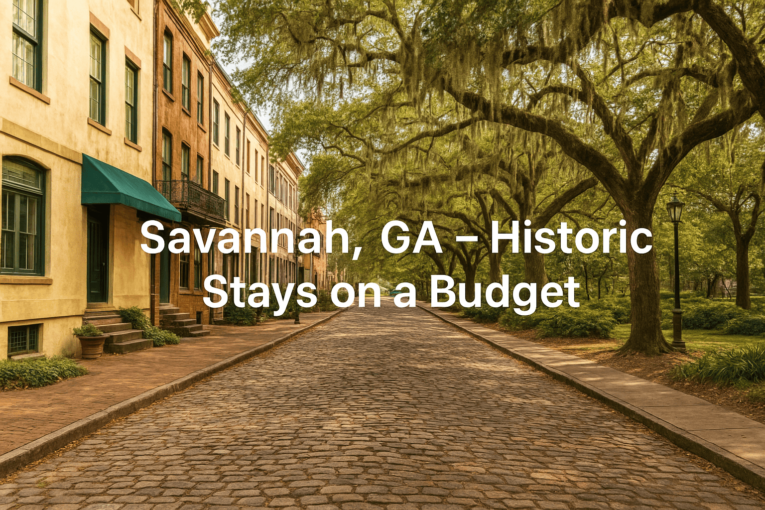 Savannah, GA – Historic Stays on a Budget